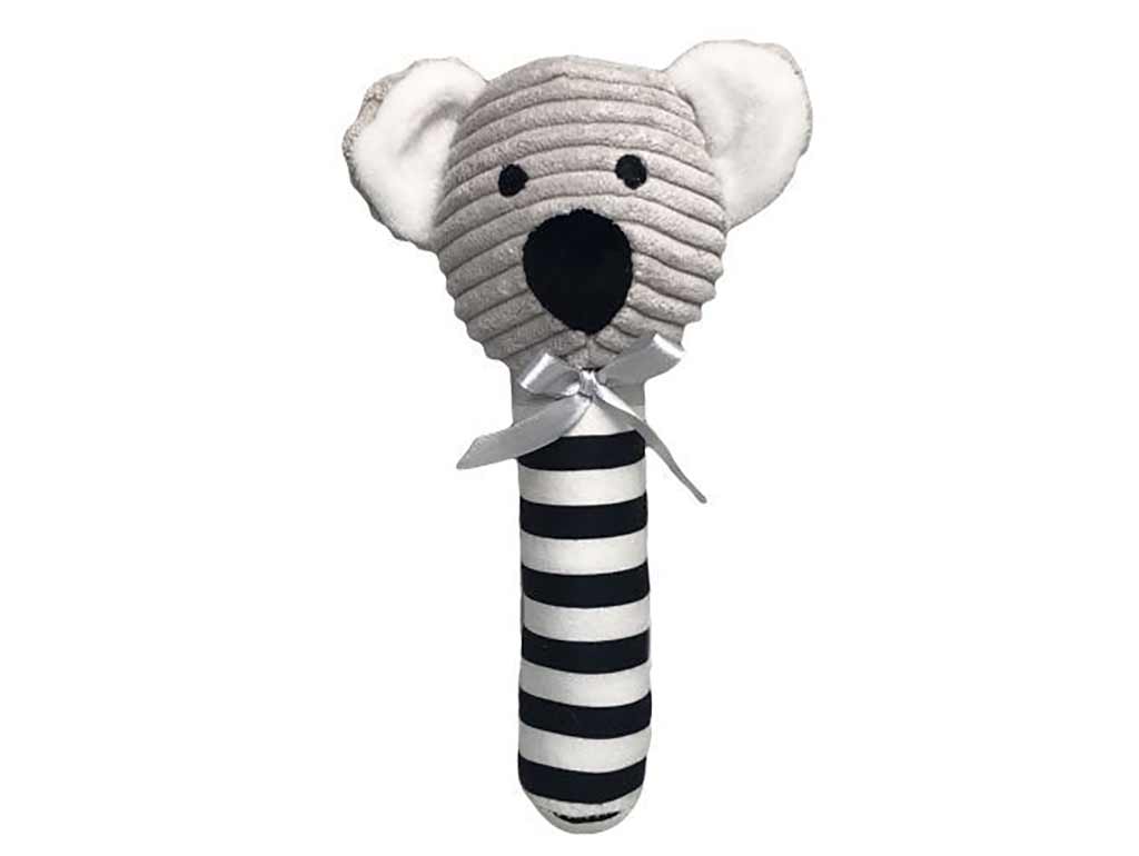 Koala Monochrome Stick Rattle | Baby Toys | Lil' Creatures